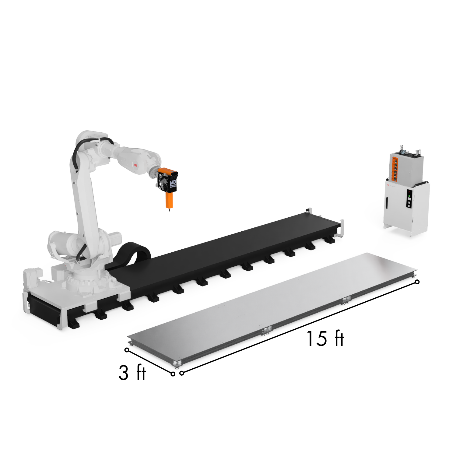 MDAC20-10 Track Robotic 3D Printing Cell – Massive Dimension