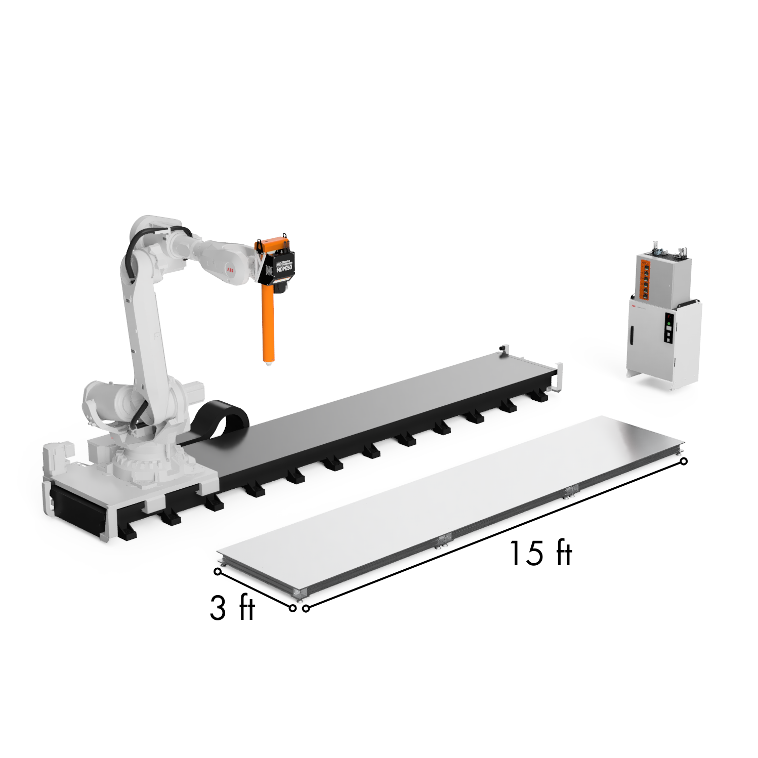 MDAC20-50 Track Robotic 3D Printing Cell – Massive Dimension